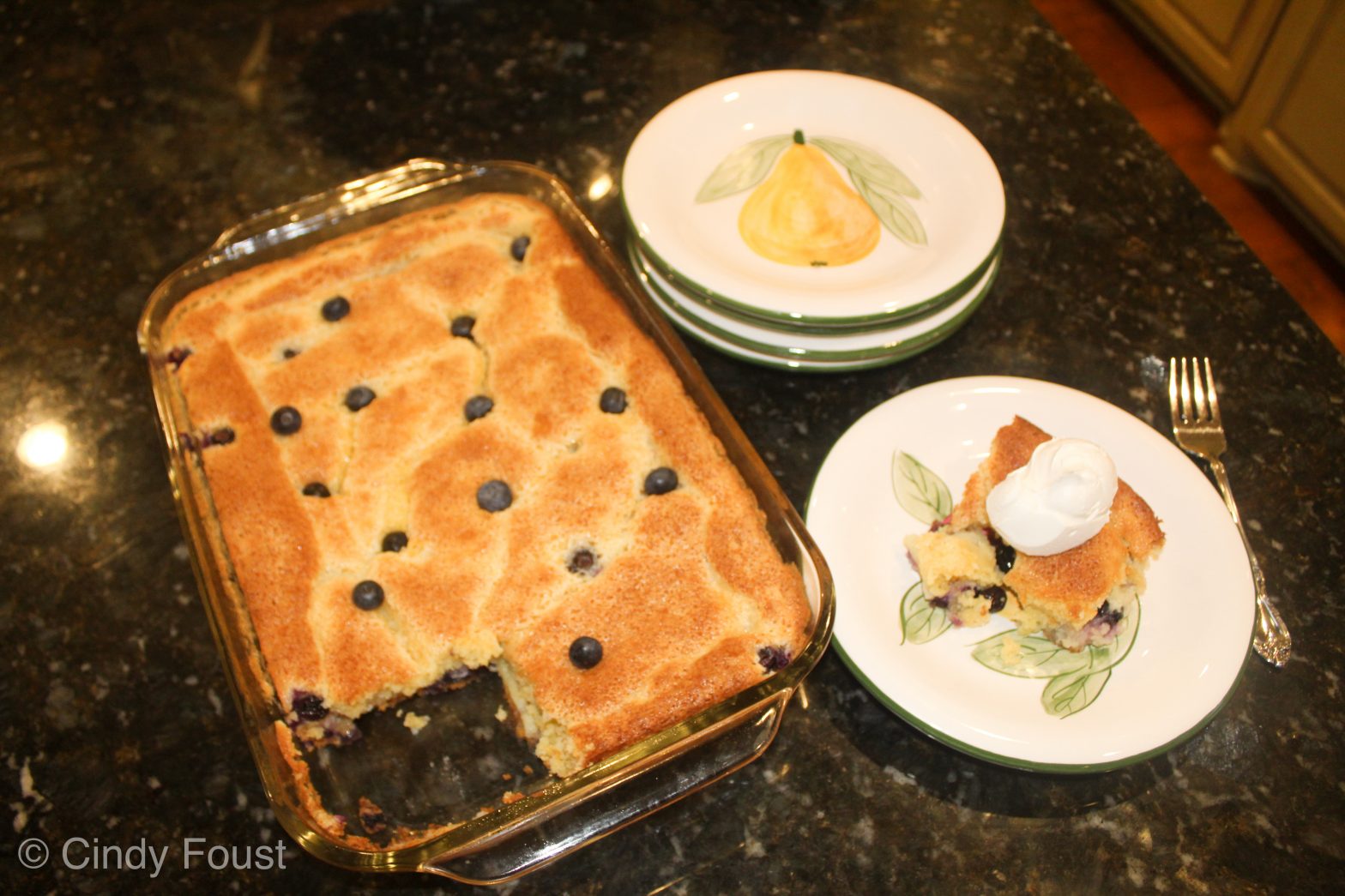 Lemon Blueberry Gooey Butter Cake - The Alphabet Mom