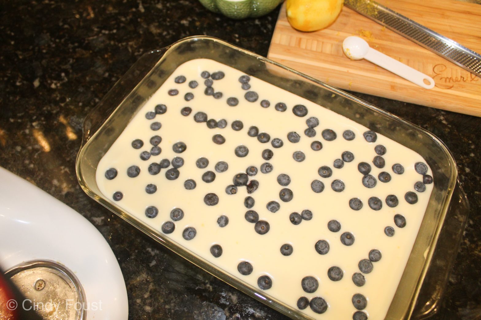 Lemon Blueberry Gooey Butter Cake - The Alphabet Mom